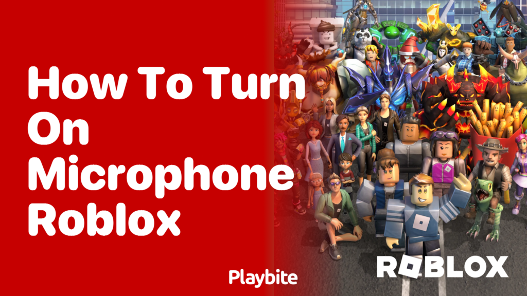 How to Turn on Your Microphone on Roblox - Playbite