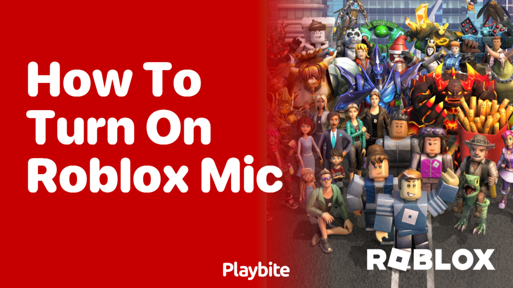 How to Turn On Your Roblox Mic: A Simple Guide - Playbite