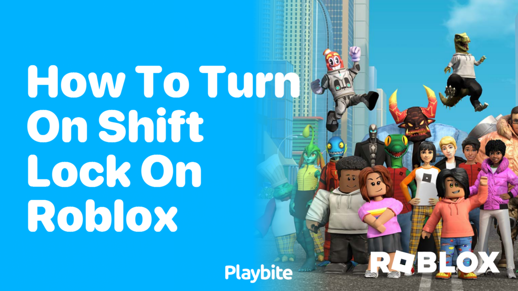 How to Turn On Shift Lock on Roblox - Playbite