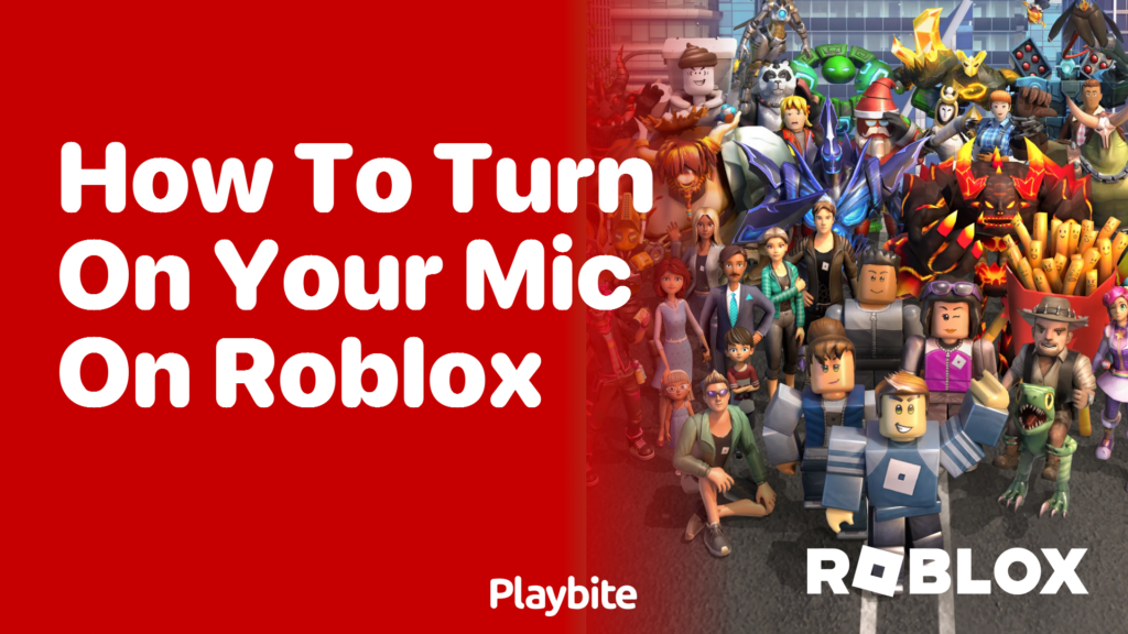 How to Turn On Your Mic on Roblox - Playbite