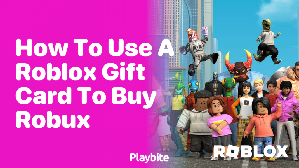 How to Use a Roblox Gift Card to Buy Robux - Playbite