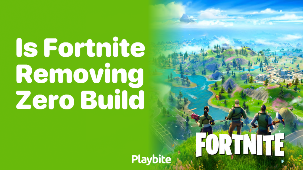Is Fortnite Removing Zero Build? - Playbite
