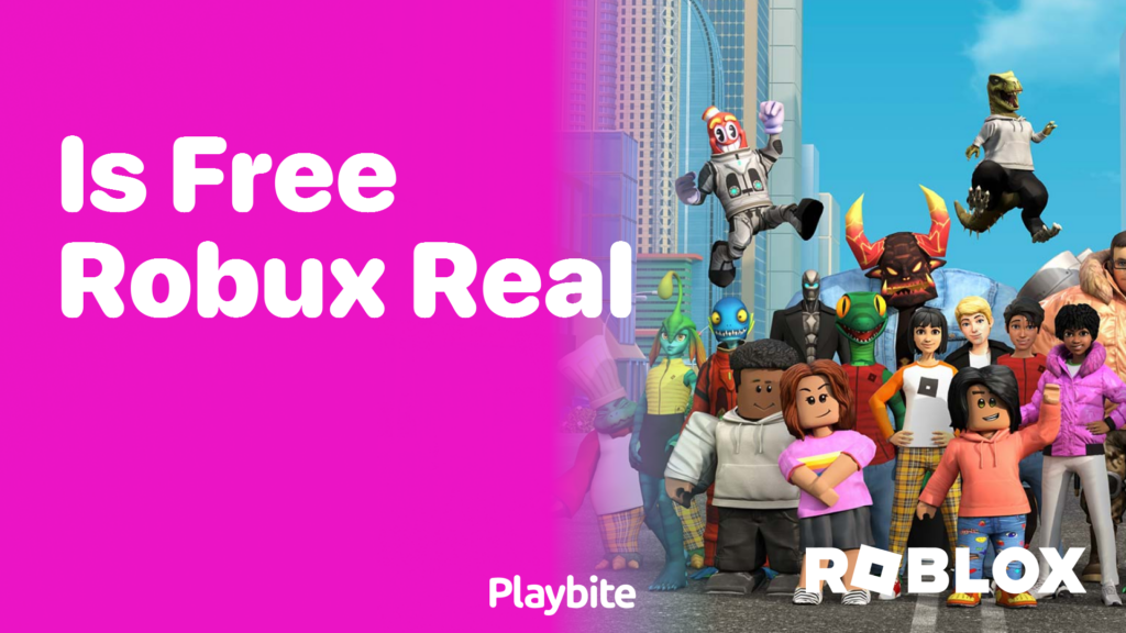 Is Free Robux Real? Uncover the Truth Behind Free In-Game Currency ...