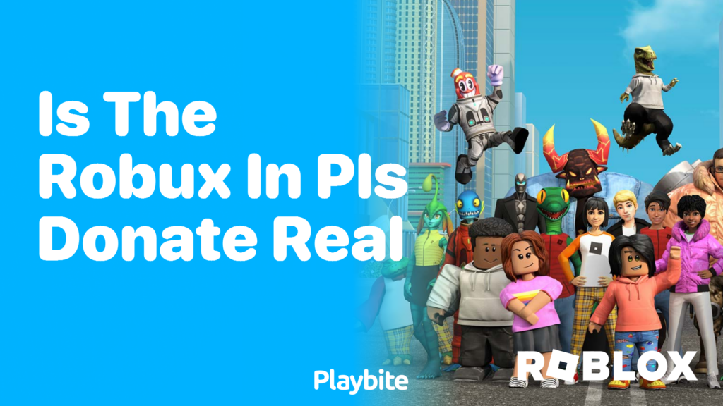 Is the Robux in 'Pls Donate' Real? Let's Find Out! - Playbite
