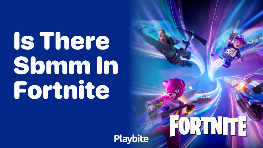 Is There Skill-Based Matchmaking (SBMM) in Fortnite? - Playbite