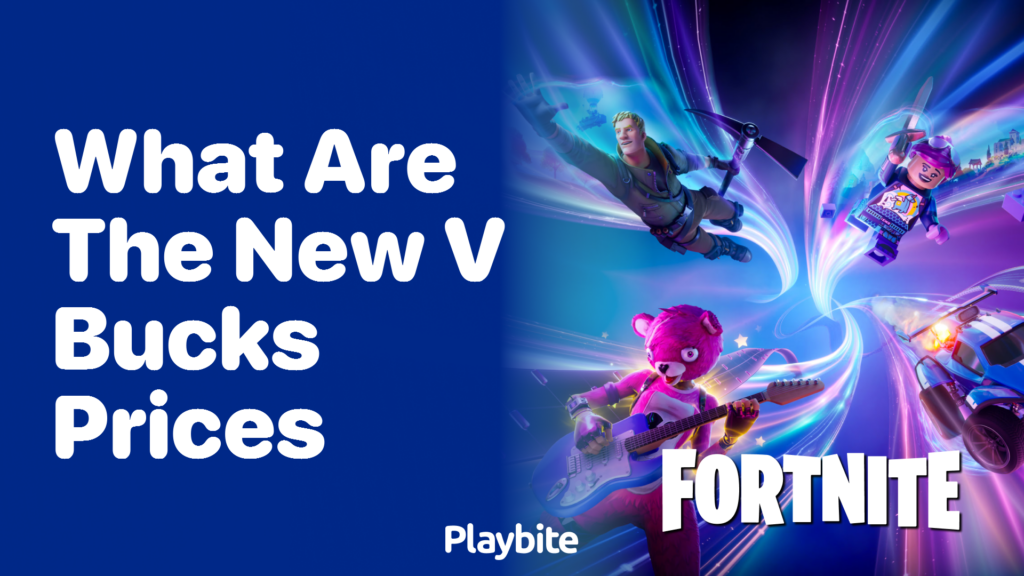 What Are the New V-Bucks Prices in Fortnite? - Playbite
