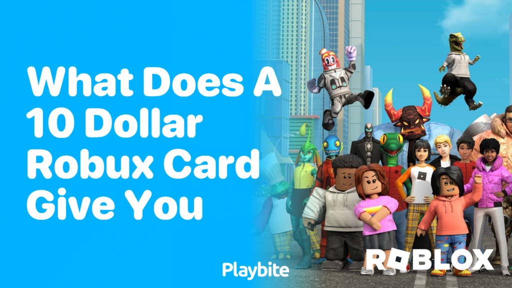 What Does a $10 Robux Card Get You in Roblox? - Playbite