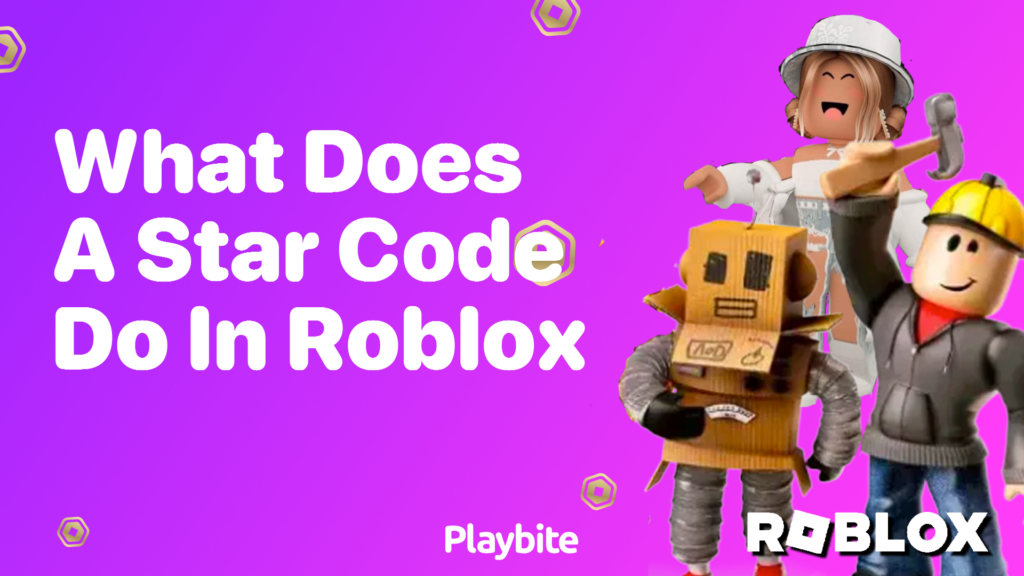 What Does a Star Code Do in Roblox? - Playbite