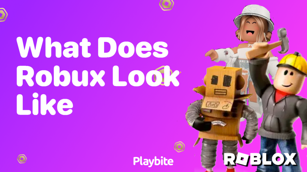 What Does Robux Look Like? Dive Into the Currency of Roblox! - Playbite