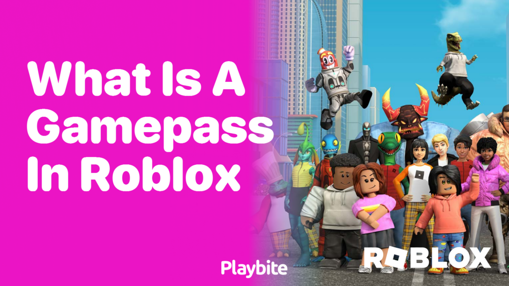 What is a Gamepass in Roblox? - Playbite