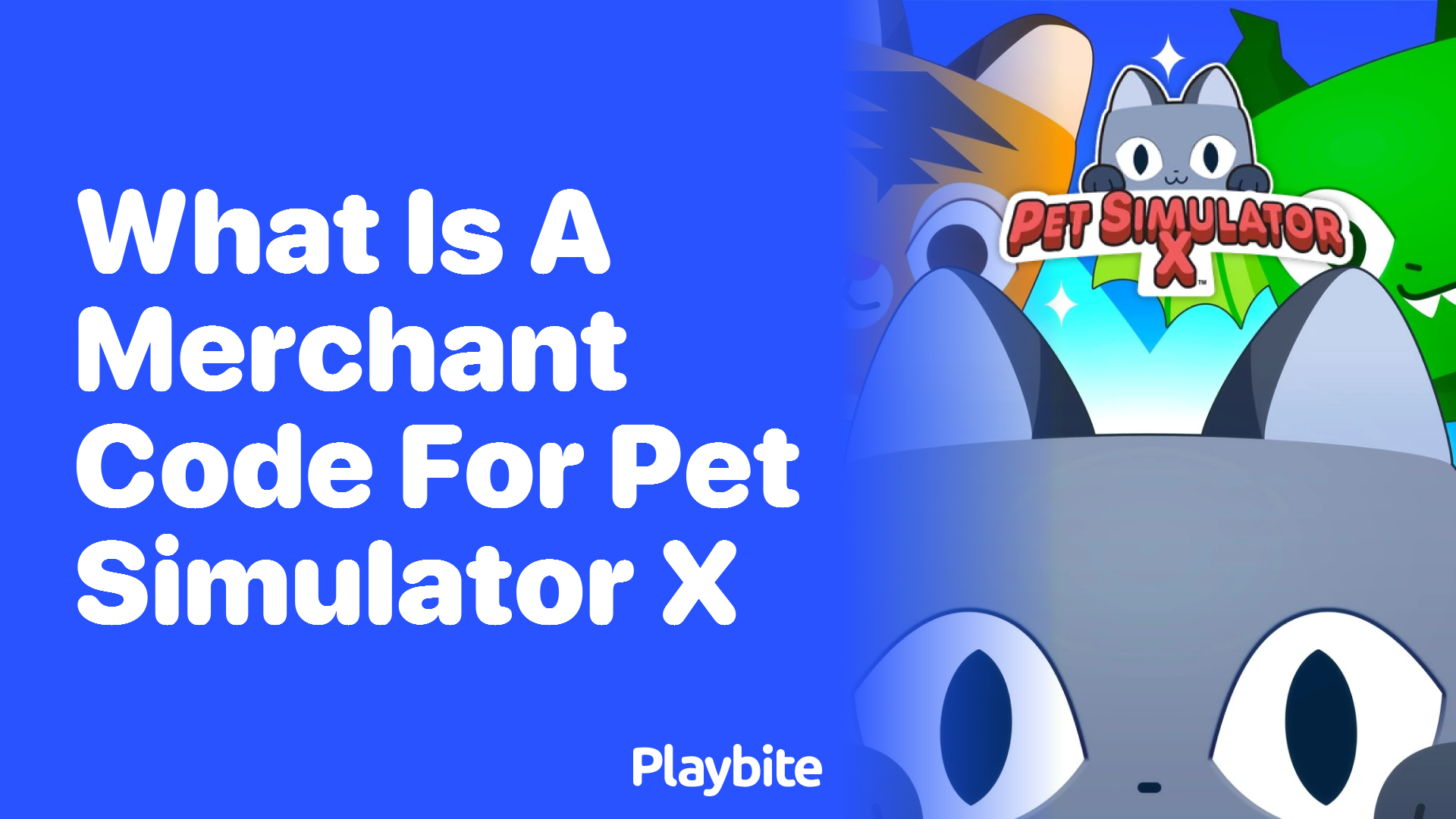 What is a Merchant Code for Pet Simulator X - Playbite