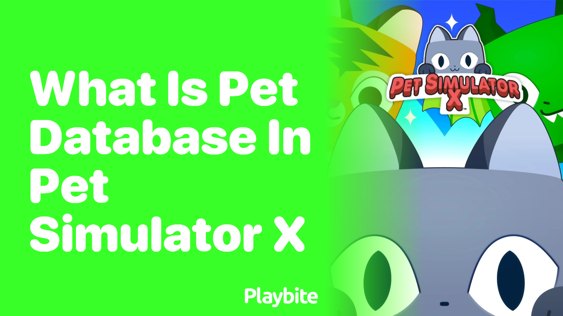 What is the Pet Database in Pet Simulator X? - Playbite