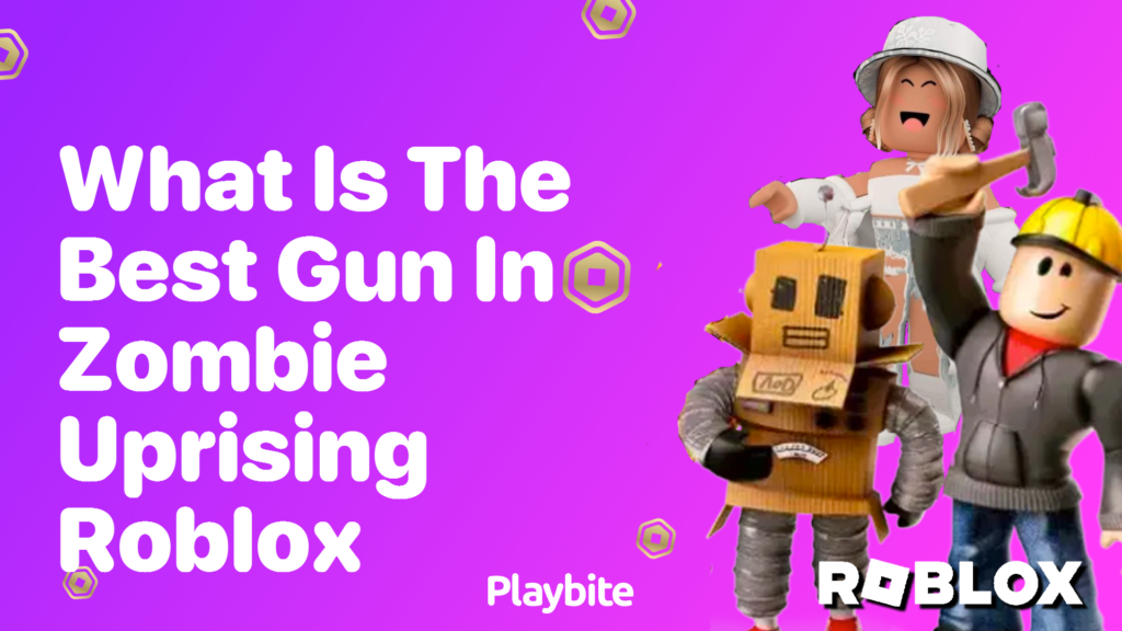 What Is the Best Gun in Zombie Uprising Roblox? - Playbite
