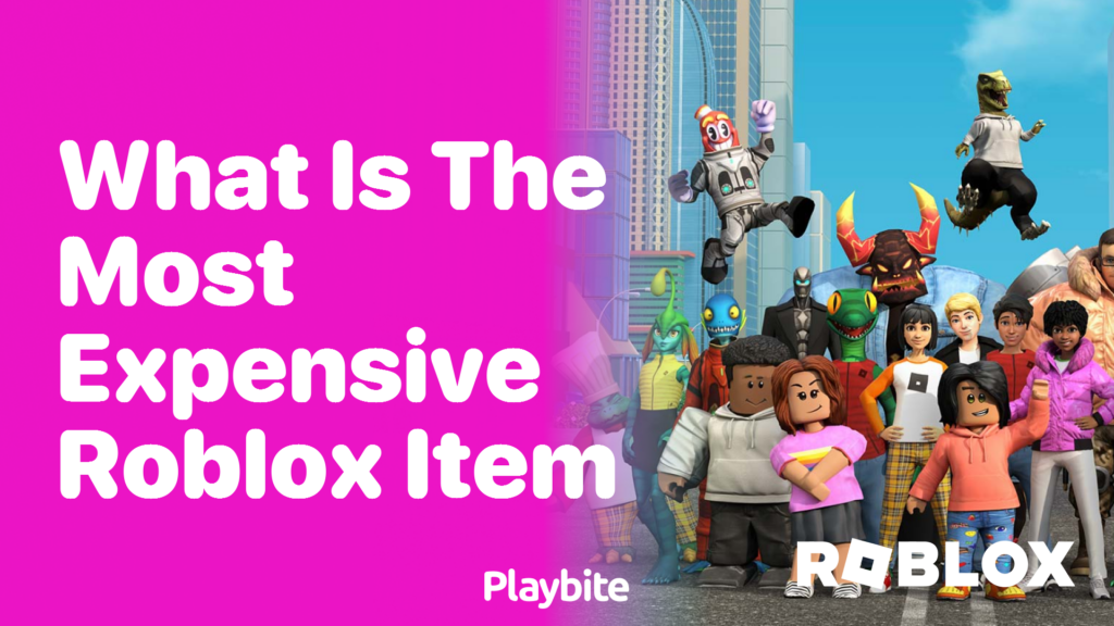 What Is the Most Expensive Roblox Item? - Playbite