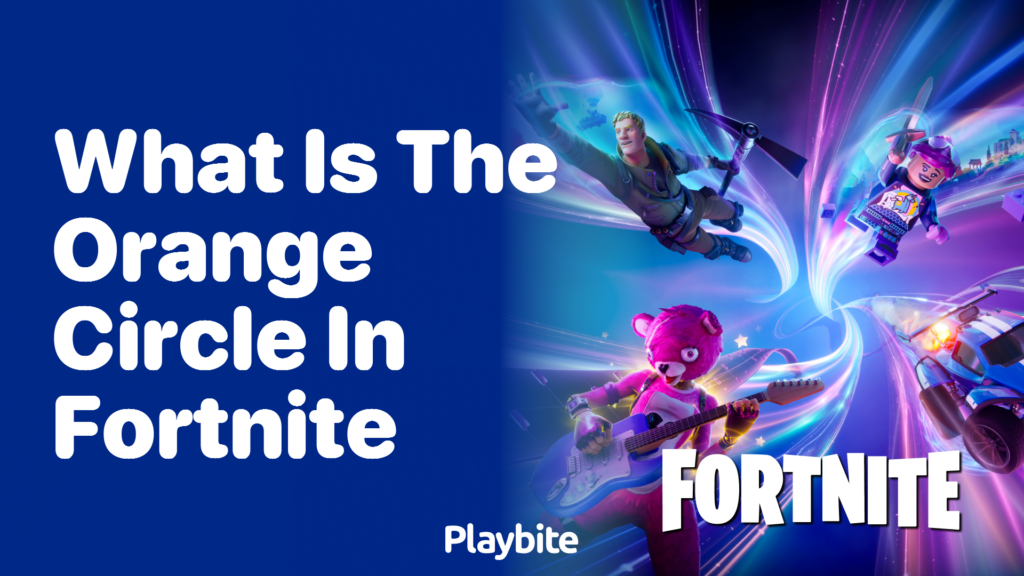 What Is the Orange Circle in Fortnite? - Playbite