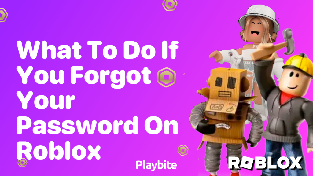 Forgot Your Roblox Password? Here's What to Do - Playbite