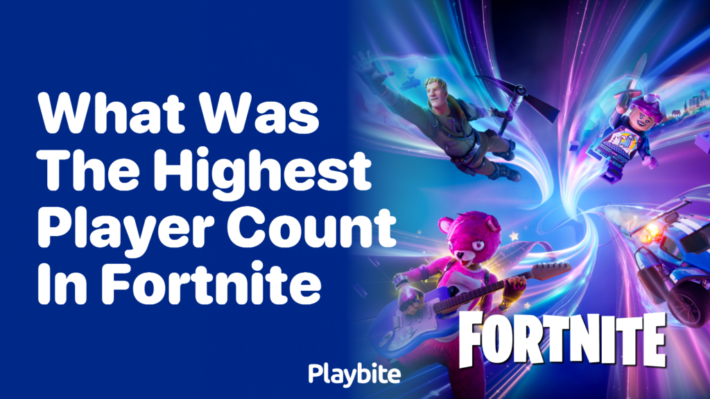 What Was the Highest Player Count in Fortnite? - Playbite