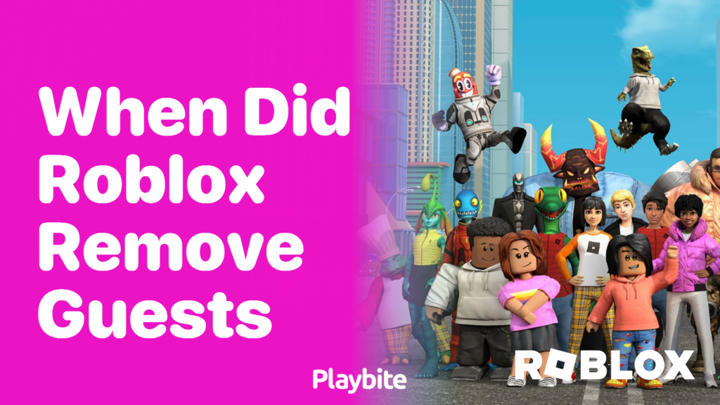 When Did Roblox Remove Guests from the Game? - Playbite