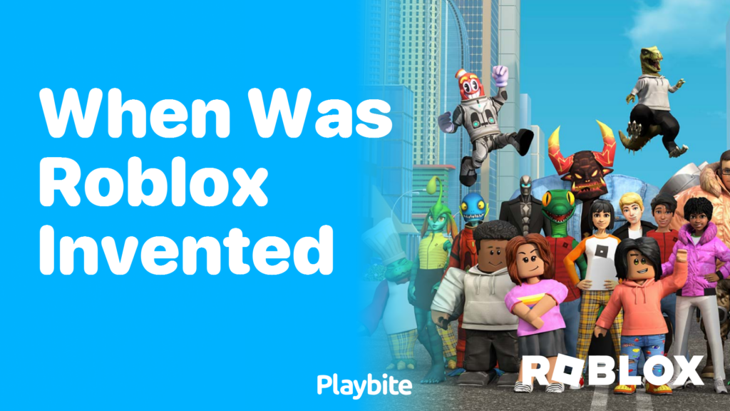 When was Roblox Invented? A Peek into its Creation! - Playbite