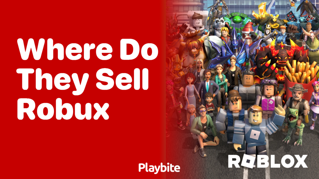 Where Do They Sell Robux? - Playbite