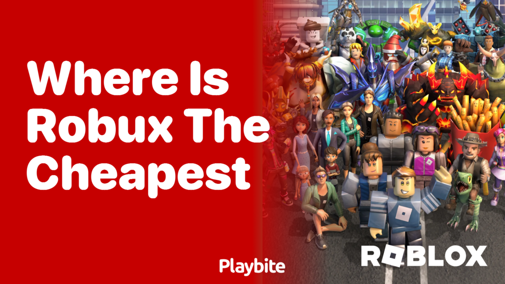 Where is Robux the Cheapest? A Quick Guide - Playbite