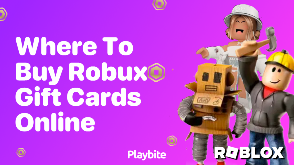 Where to Buy Robux Gift Cards Online: A Quick Guide - Playbite