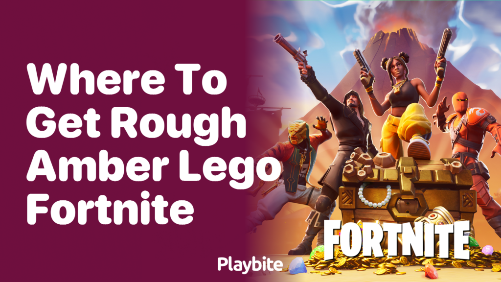 Where to Get Rough Amber in LEGO Fortnite? - Playbite