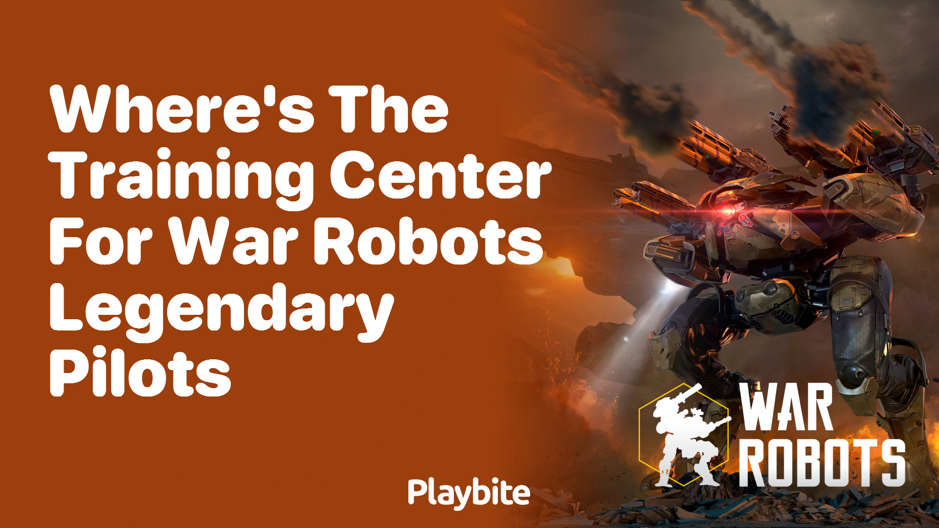 Where's the Training Center for War Robots Legendary Pilots? - Playbite
