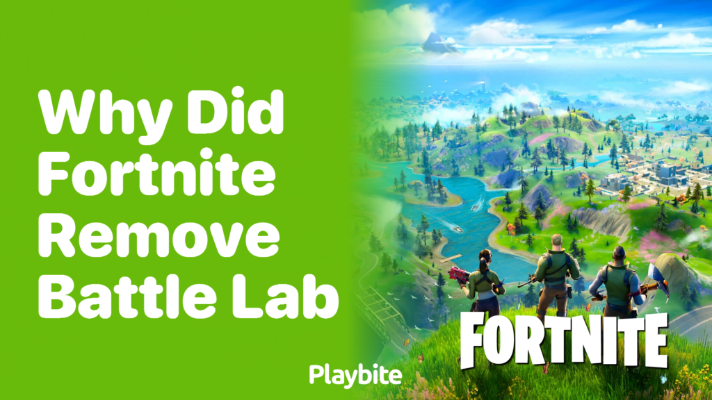 Why Did Fortnite Remove Battle Lab? Understanding the Update - Playbite