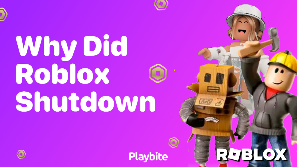 Why did Roblox shut down? - Playbite