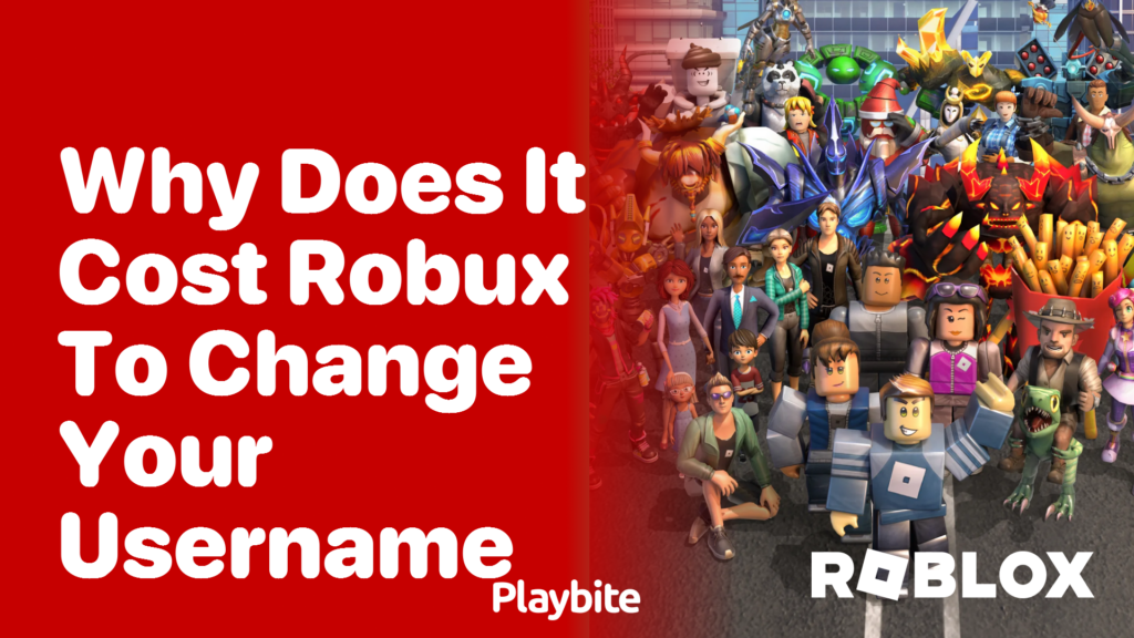 Why Does it Cost Robux to Change Your Username on Roblox? - Playbite