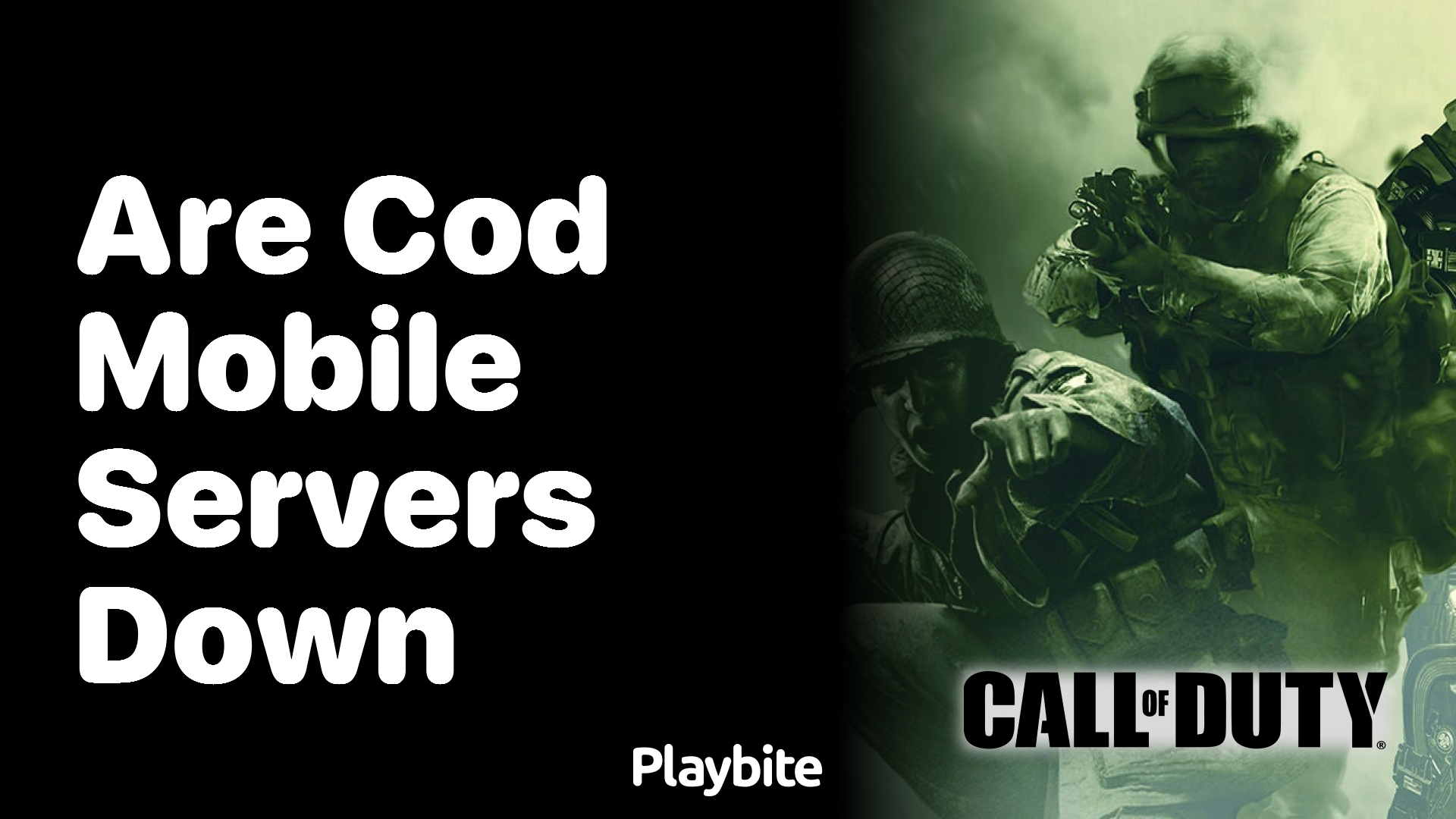 Are COD Mobile Servers Down? Find Out Here! - Playbite