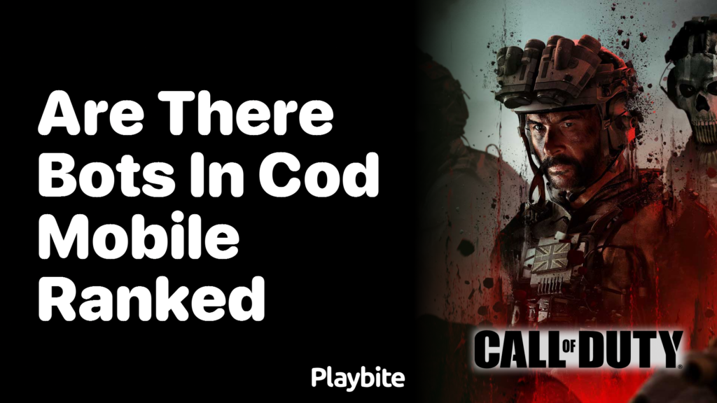 Are There Bots in COD Mobile Ranked Matches? - Playbite