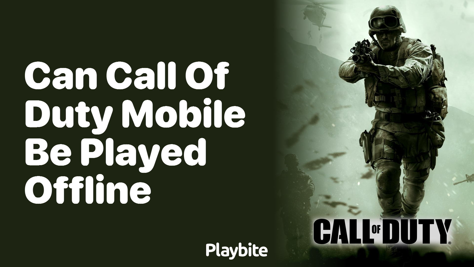 Can You Play Call of Duty Mobile Offline? - Playbite