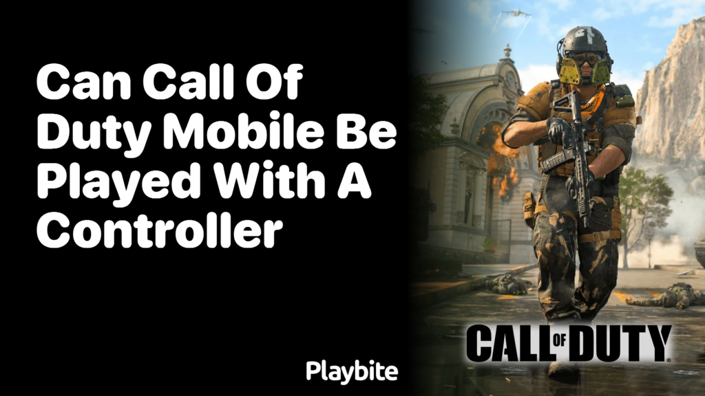 Can You Play Call of Duty Mobile With a Controller? - Playbite