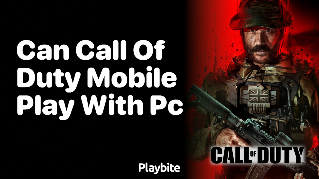 Can Call of Duty Mobile Players Team Up With PC Gamers? - Playbite