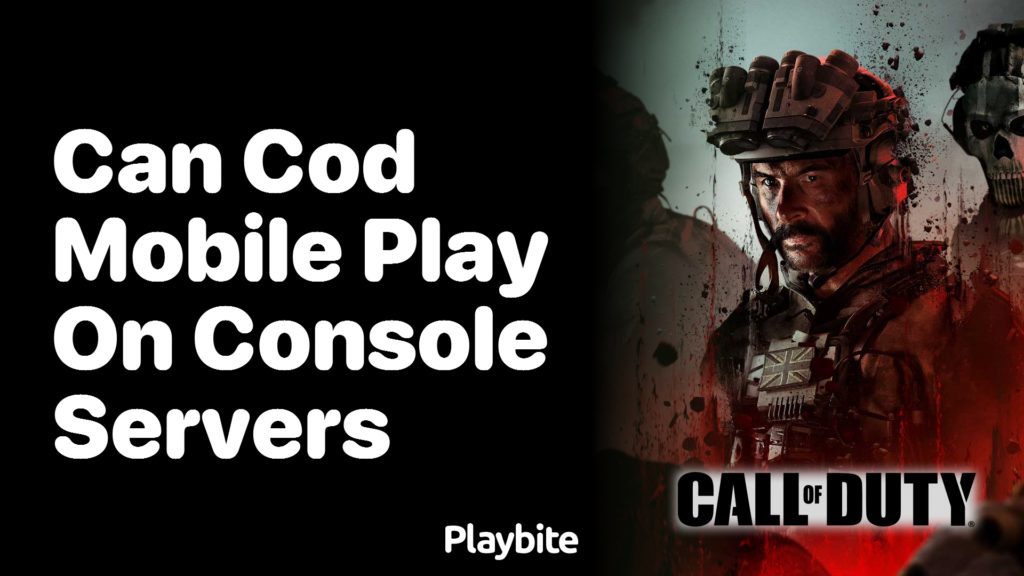 Can COD Mobile Play on Console Servers? Let's Find Out! - Playbite