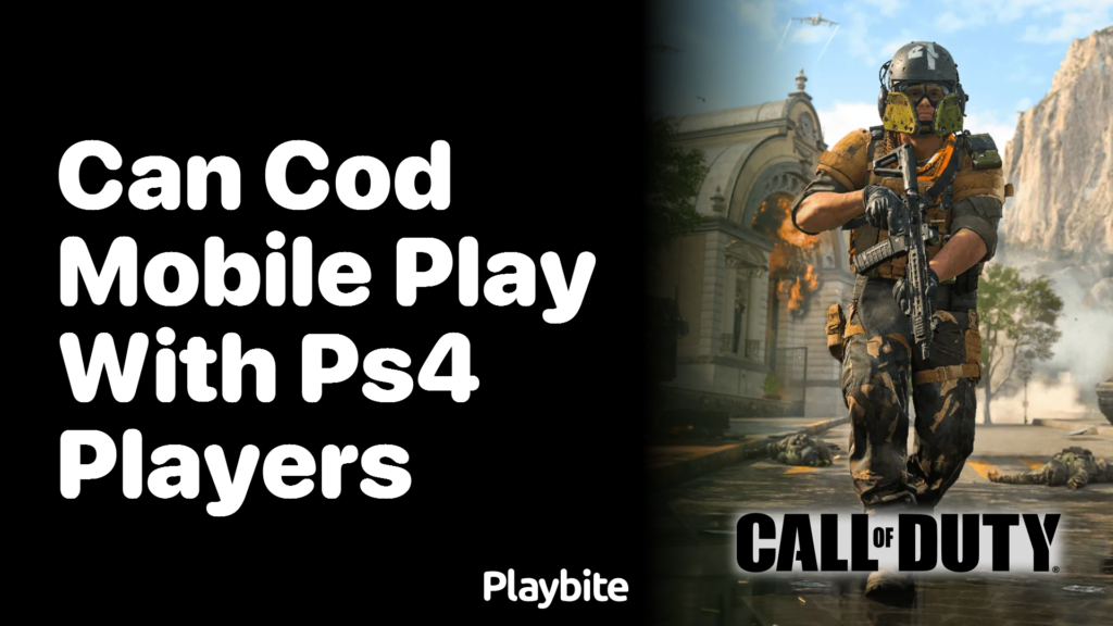 Can COD Mobile Players Play with PS4 Players? Understanding Crossplay - Playbite