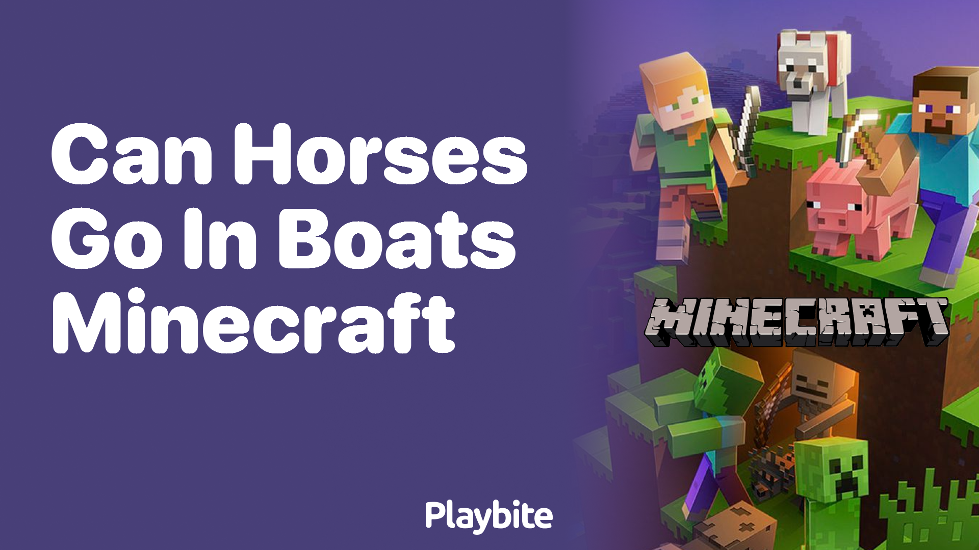Can Horses Go in Boats in Minecraft? - Playbite
