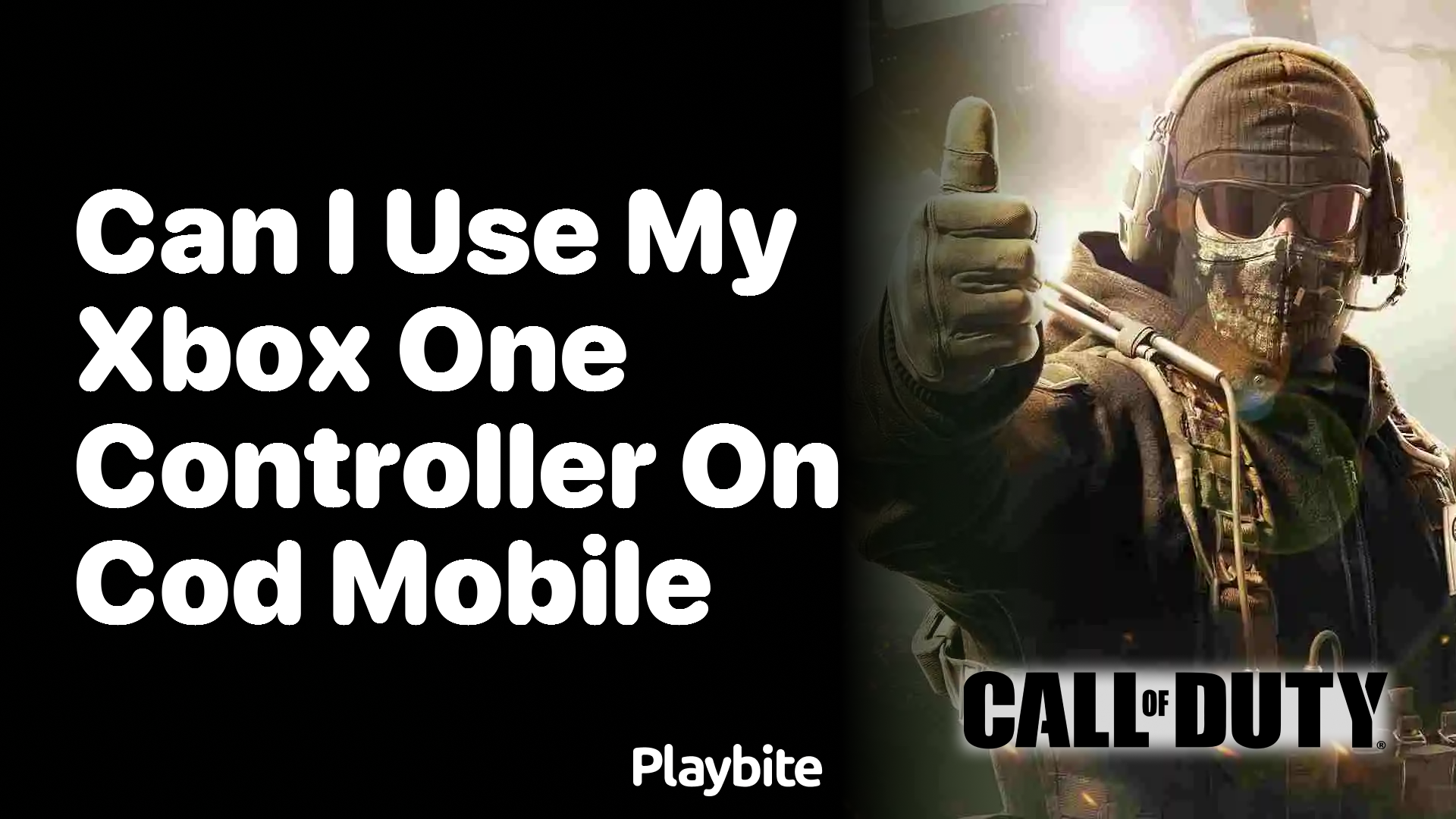 Can I Use My Xbox One Controller On Cod Mobile Playbite