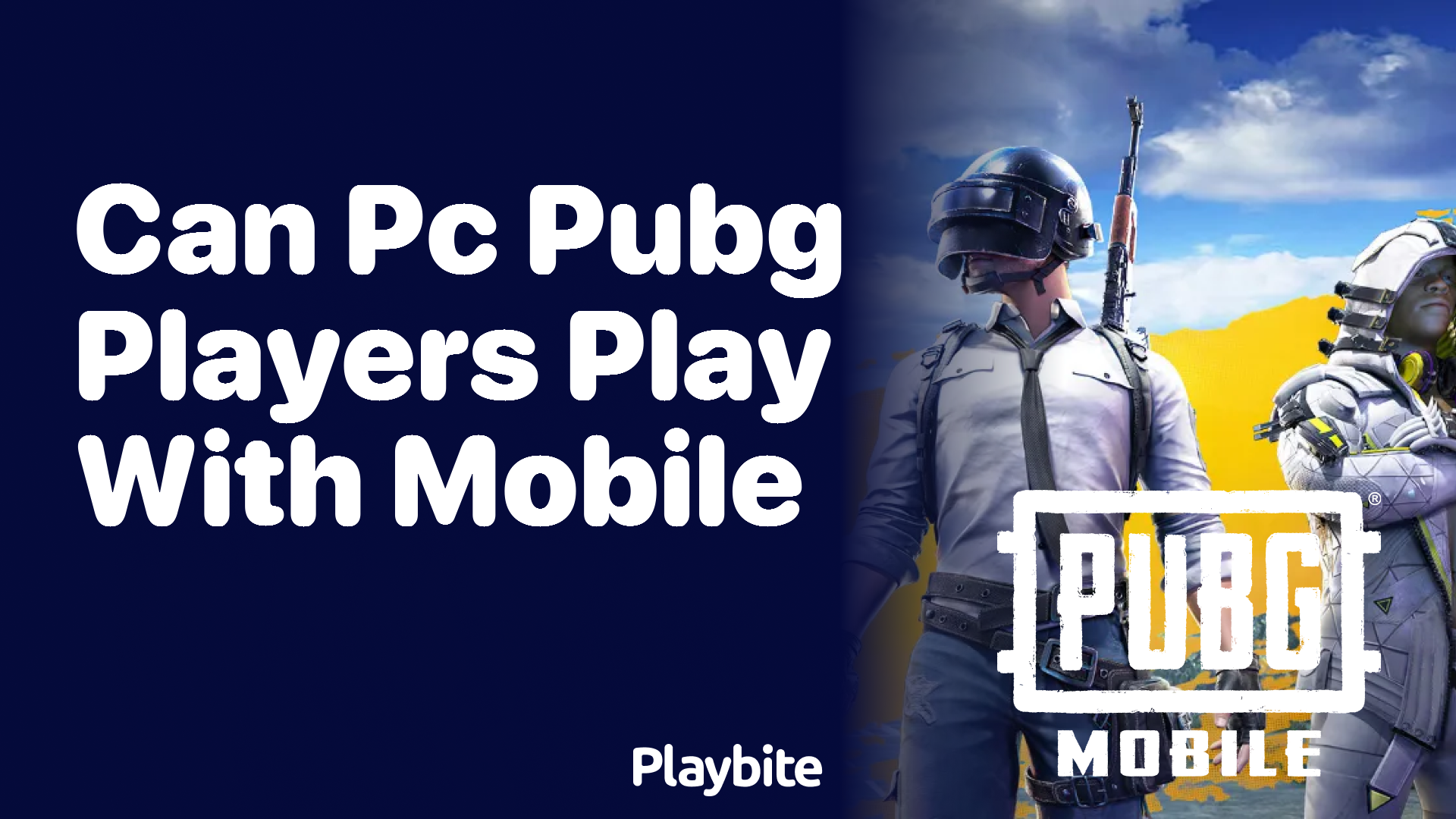 Can PC PUBG Players Play With Mobile? - Playbite