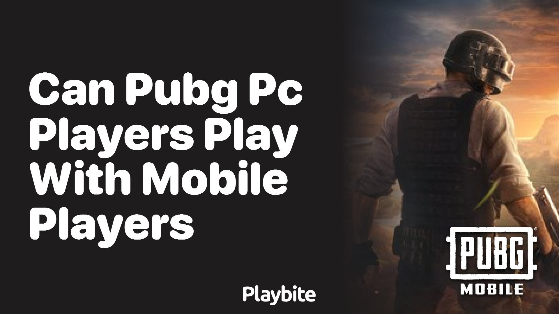 Can PUBG PC Players Play with Mobile Players? Discover Compatibility - Playbite