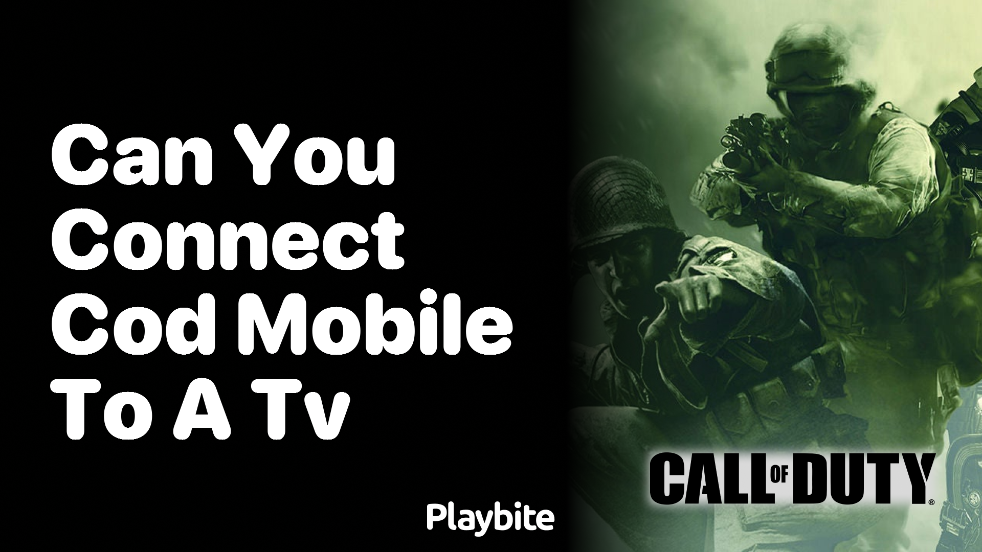 Can You Connect COD Mobile to a TV? Let's Dive In! - Playbite