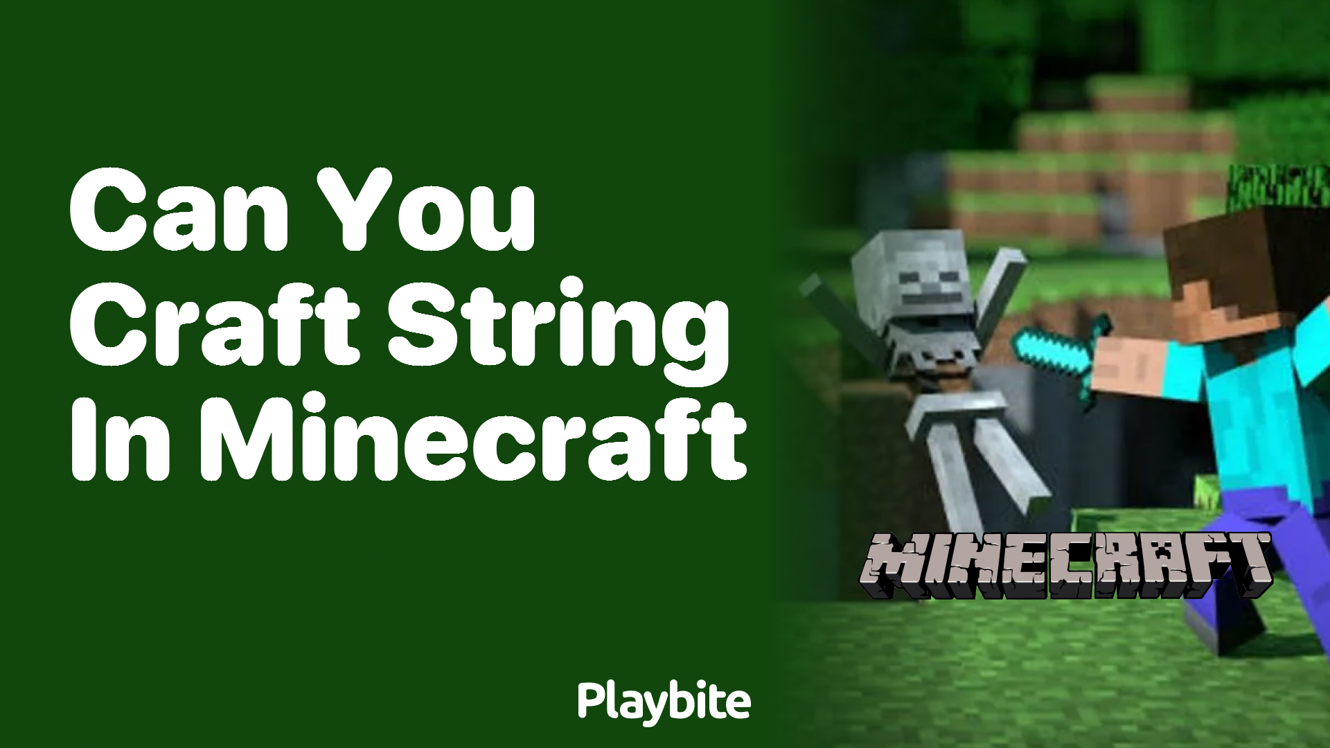 Can You Craft String in Minecraft? Find Out Here! - Playbite