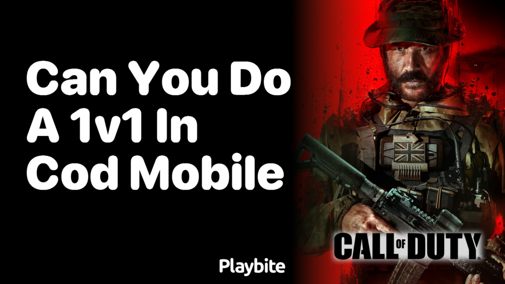 Can You Do a 1v1 in COD Mobile? - Playbite
