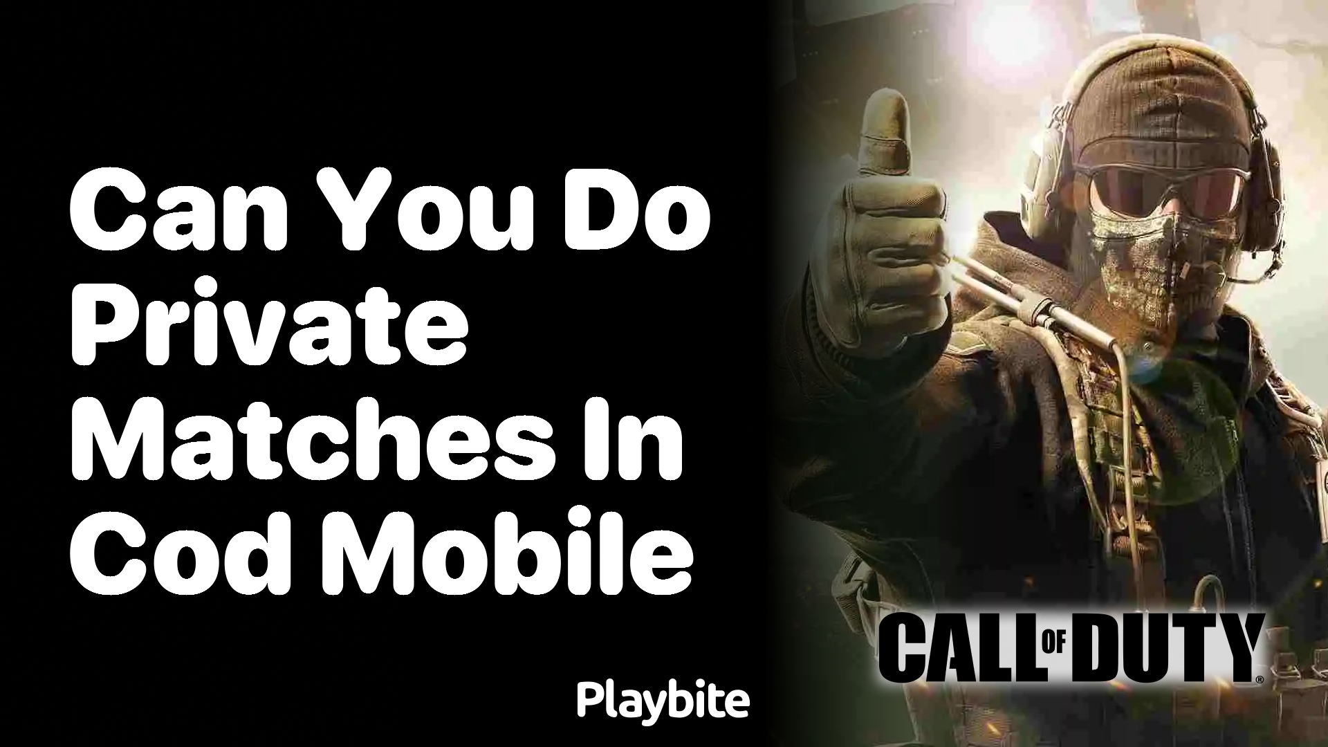 Can You Do Private Matches in COD Mobile? - Playbite