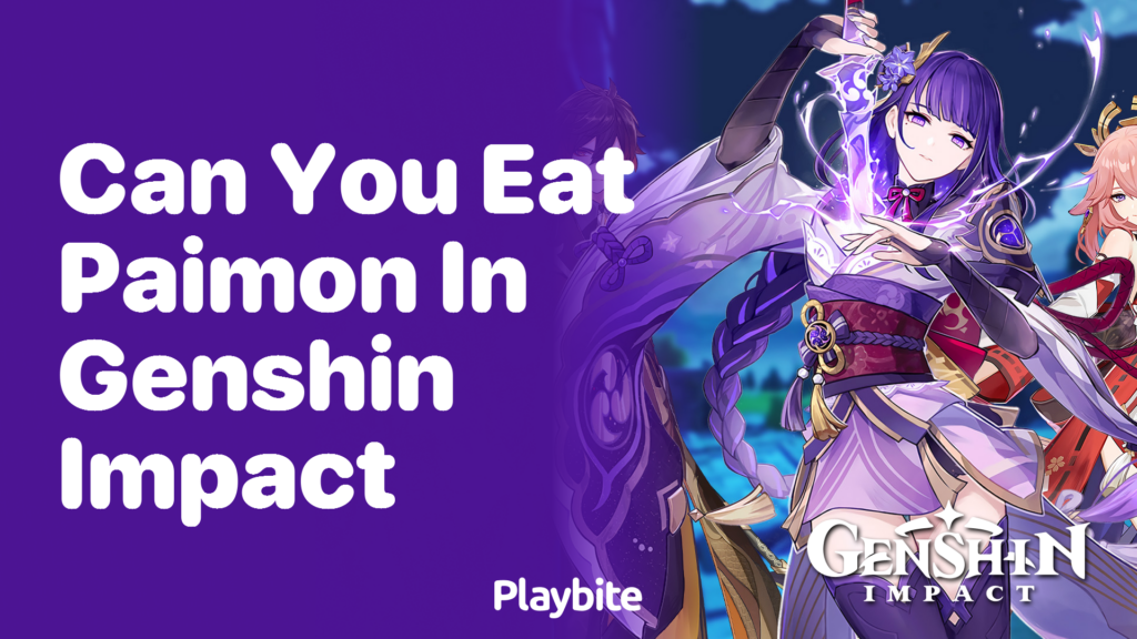 Can You Eat Paimon in Genshin Impact? - Playbite