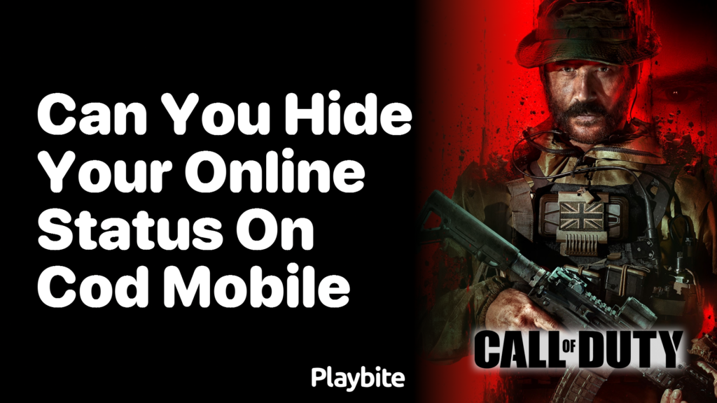 Can You Hide Your Online Status on COD Mobile? - Playbite