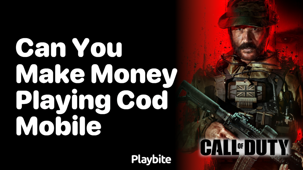 Can You Make Money Playing COD Mobile? - Playbite