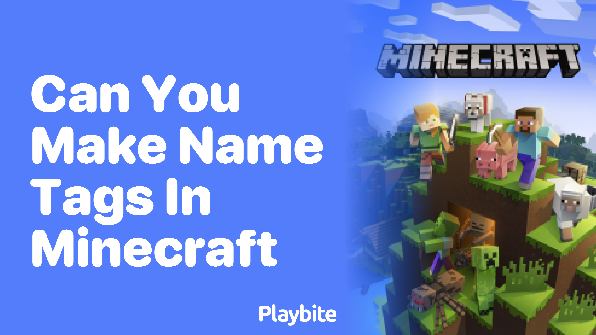 Can You Make Name Tags in Minecraft? - Playbite